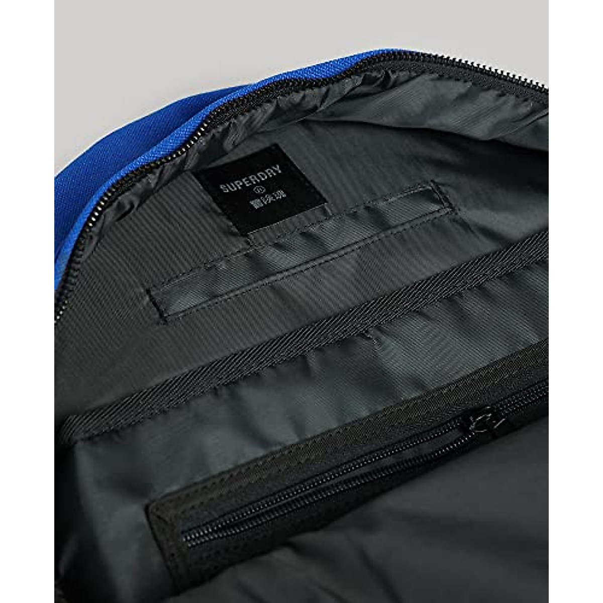 Superdry Womens Unisex Essential Montana Backpack, Main Zipped Compartment Mazarine Blue Size One Size