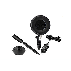 ELEOPTION Christmas Projector Light Indoor Outdoor, Moving Star Starry Light Show Projector Led for Home Halloween Christmas Party Wedding Landscape Garden Tree (Starry Red&Green)