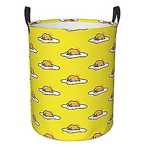 Lazy Egg Gudetama Tour Laundry Basket With Handle Laundry Hamper Collapsible Clothes Basket