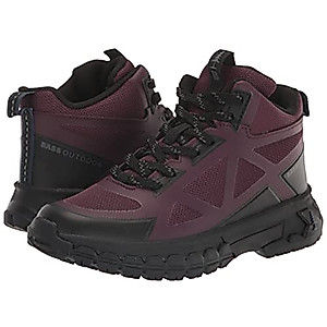 BASS OUTDOOR Women's Peak Seamless Hiker Mid Hiking Boot, FIG, 9