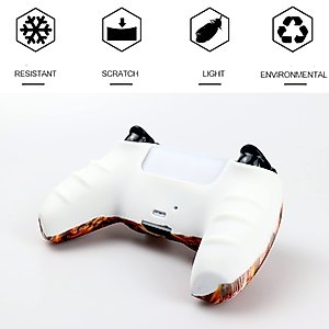 Silicone Skin for Ps5 Controller, 1pc Anti-Slip Shell Cover Case with 10 Joystick Grips for Playsation 5 Controller Wireless Gamepad(PS5 Controller #15)