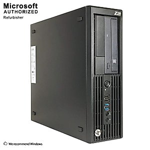 HP Workstation Z230 Small Form Factor PC, Intel Quad Core i5-4570 up to 3.6GHz, 8G DDR3, 120G SSD + 500G, WiFi, BT 4.0, DVD, Windows 10 64 Bit-Multi-Language Supports English/Spanish/French(Renewed)