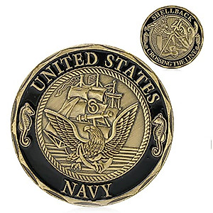 Shellback Crossing The Line Challenge Coin