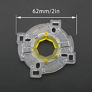 DGHAOP 4pcs Arcade Rocker Accessories Base 4/8 Way Restrictor Plate Gate JLF Series Joystick Fully Transparent Base Retaining Ring