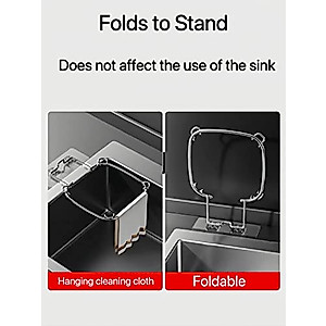 EPIPHANY Food Catcher for Kitchen Sink,Stainless Steel Sink Filter with 100 Kitchen Sink Strainer Disposable for Collecting Kitchen Food Waste