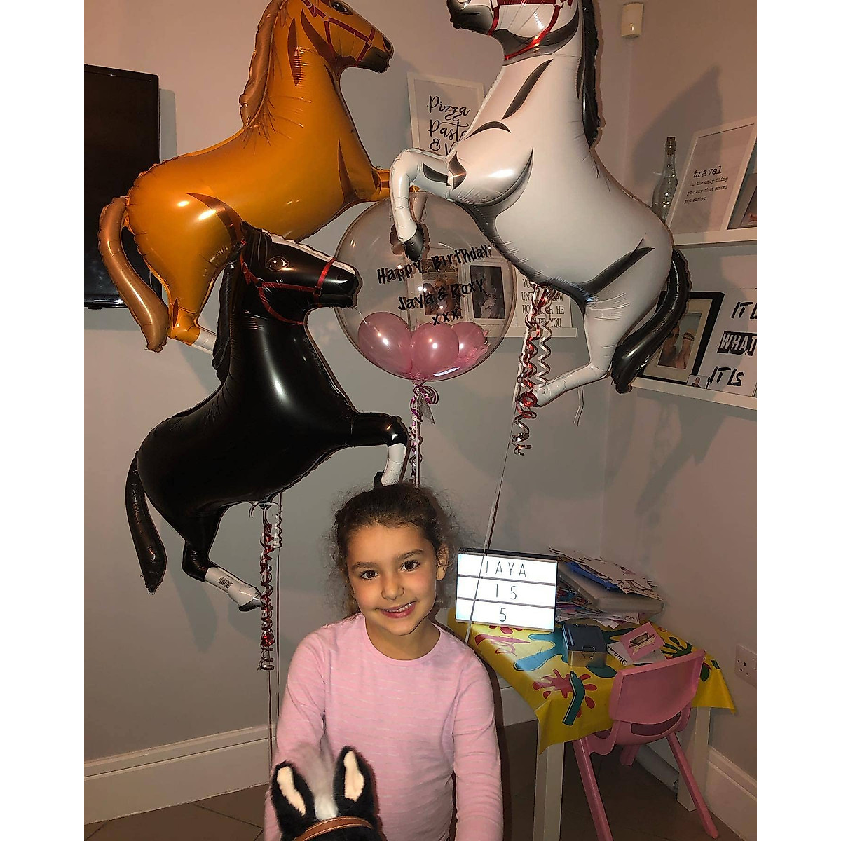 4 Pack Giant Horse Balloons Horse Themed Balloons gallant horse balloons for Horse Party Themed Birthday Party Decorations Supplies