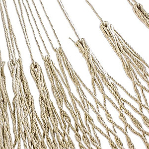 NOVICA Handmade Double Cotton Hammock Hand-Woven in Grey with Thick Tassels, Ideal for Camping and Outdoor Relaxation - 150" L with Hanging Accessories Included, Mirage in Grey'