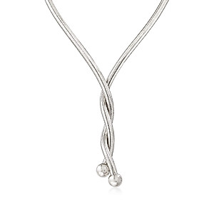 Ross-Simons Italian Sterling Silver Flexible 4-In-1 Necklace/Bracelet