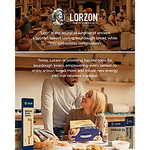 Lorzon Banneton Proofing Basket Set of 2, 10 Inch Round & Oval Cane Bread Proofing Baskets with Sourdough Bread Baking Supplies, Bread Making Kit