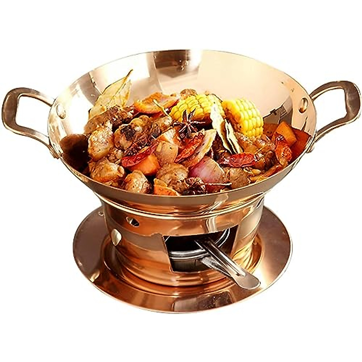 Commercial s and Buffet Set, Stainless Steel Chafing Dish Server Warming Tray with Fuel Holders, for Birthday Party Wedding Celebration Alcohol Pot