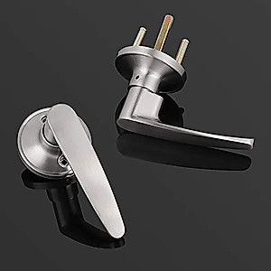 Probrico (10 Pack Unlocking Passage Door Levers Keyless Door Handles with Satin Nickel Finish for Hallway/Closets/Laundry Rooms, Home/Office Use