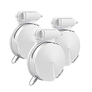 BANGCHEER Wi-Fi Wall Mount, Cable and Power Line Storage Boxes for TP-Link Deco M5, Suitable for Sorting Home Wi-Fi Routers, Wall Mounts That are Easy to be Installed on The Celling (White-3Pack)