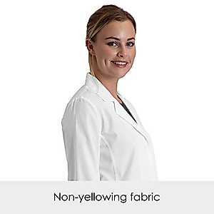 BARCO Essentials Womens's Lab Coat WHITE L