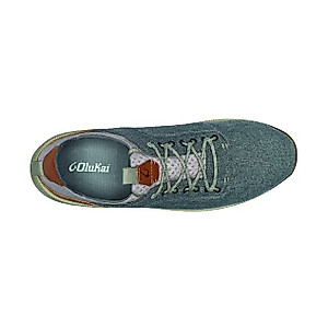 OLUKAI Nanea Li Men's Sneaker Shoes, Weather-Resistant & Breathable Canvas, Comfort Fit & Wet Grip Rubber Soles, Banyan/Mineral, 10.5