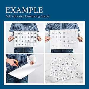 20 Pack Self Adhesive Laminating Sheets, 4 mil Thickness (8.5x11 inch) Peel and Stick Clear Self Seal Laminating Sheets by VIOLETTO