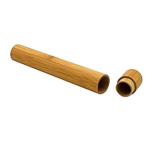 Colorido Creative Bamboo Toothbrush Tube Case Portable Toothbrush Holder for Travel Camping Bathroom