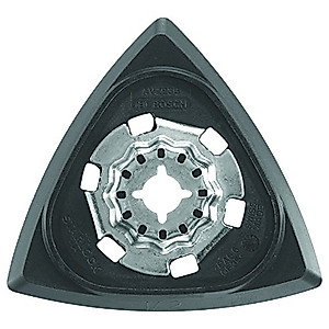 BOSCH OSL350SPD 1-Piece 3-1/2 In. Starlock Oscillating Multi Tool Wood Hook-and-Loop Delta Sanding Pad for Multipurpose Sanding Applications in Plywood, Hardwoods, Softwoods