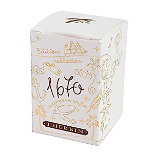 Herbin 1670 Anniversary Inks - Gold Sheen 50ml Bottled - Caroube de Chypre