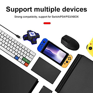 NAMEVER Keyboard Mouse Controller Adapter Converter for PS4 PS3 Xbox One Switch PC - Black