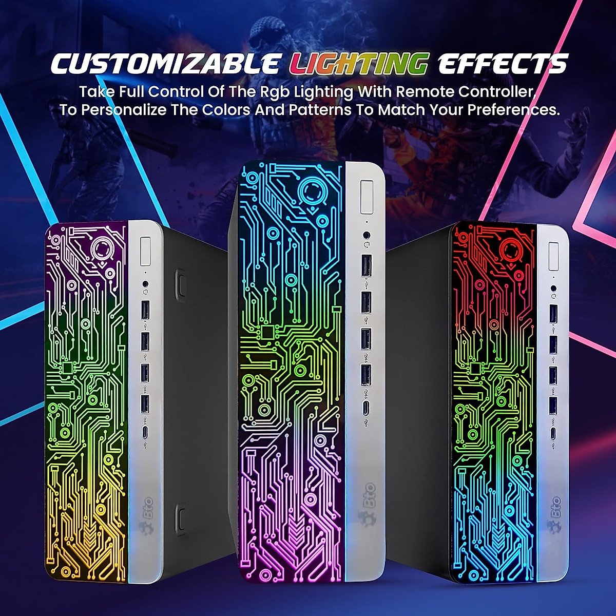 HP ProDesk Desktop RGB Computer PC Intel i5-6th Gen. Quad-Core Processor 8GB DDR4 Ram 512GB SSD, 22 Inch Monitor, Gaming Keyboard and Mouse, Speakers, Built-in WiFi, Win 10 Pro (Renewed)