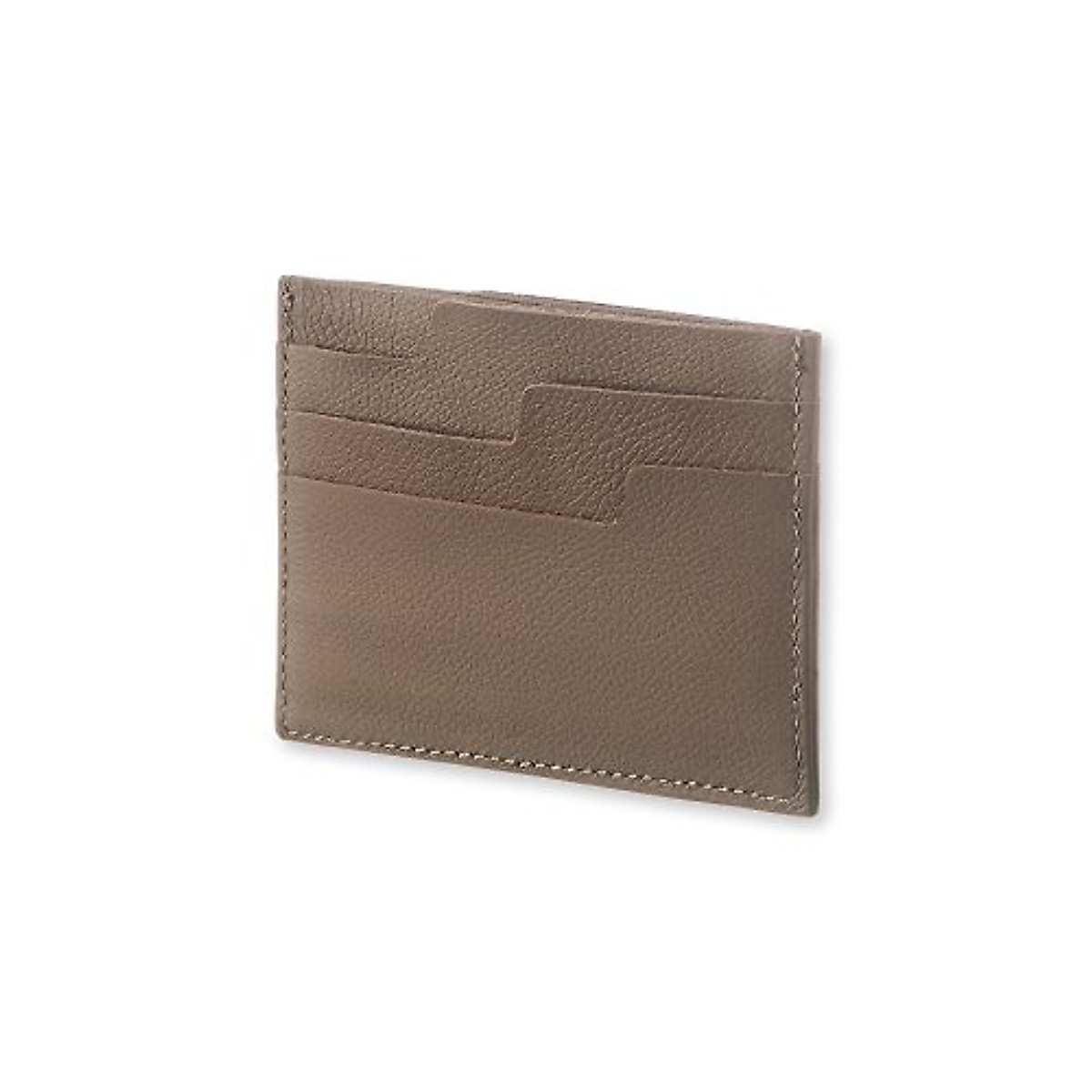 Moleskine Lineage Leather Card Wallet, Taupe Brown