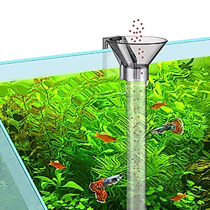 UPETTOOLS Shrimp Feeding Dish Set, Aquarium Fish Feeder Tube Kit with Feeding Ring,Cleaning Brush for Fish Tank