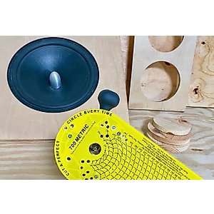 Jasper 700 Metric Circle Cutter Router Jig - Router Circle Cutting Jig Cuts Perfect Circles from 50mm to 406mm D - Circle Guide Ki Jig Includes Calibration Disc, Pivot Pins & Fits Most Popular Routers