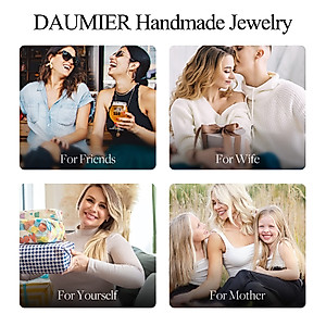 DAUMIER Tourmaline Rubellite Charm Bracelet for Women Natural Freshwater Pearl Hand Chain 8inch Adjustable Good Luck Jewelry Birthday Gift for Her