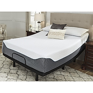 Signature Design by Ashley King Size Chime Elite 14 Inch Plush Green Tea & Charcoal Gel Memory Foam Mattress with Micro Cool Cover