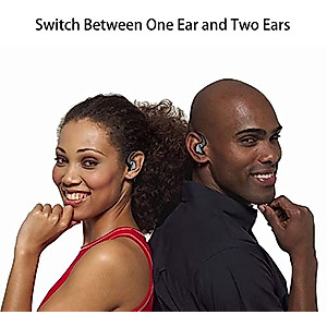 XIXIDIAN Wireless Earbud,Ear-Hook Headphones, Stereo Noise Cancelling Lightweight Sweatproof,Designed for Running and Sport Workouts