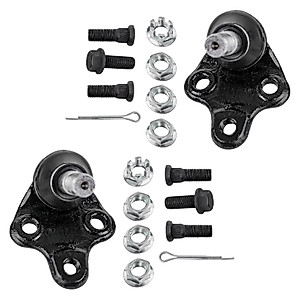 Detroit Axle - Front End 12pc Suspension Kit for Toyota Corolla Chevrolet Geo Prizm, 2 Lower Control Arms 2 Ball Joints 4 Inner & Outer Tie Rods 2 Boots 2 Sway Bars Replacement