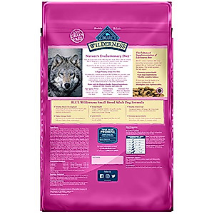 Blue Buffalo Wilderness High Protein, Natural Adult Small Breed Dry Dog Food, Chicken 4.5-lb