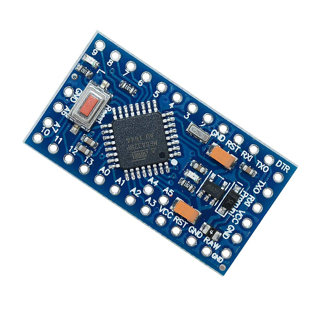 diymore 5pcs Pro Mini ATmega328P 3.3V 8M Module Board with Crystal Oscillator Pins Replace ATmega128