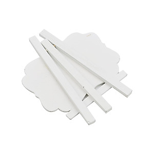 Mewutal 10PCS Mini Chalkboards Signs with Easel Stand Decorative Message Board Wedding Table Numbers Wooden White Frame Blackboard Signs for Party DIY Event Meeting