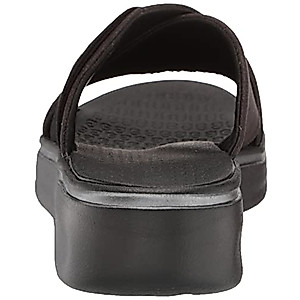 BZees Womens Take A Bow Slide Sandal Black 6.5 M