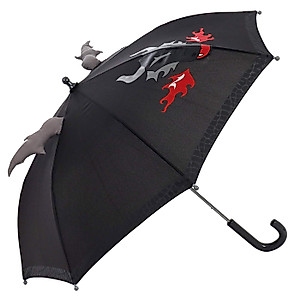 Capelli New York Boys Black Dragon Flames 3D Umbrella