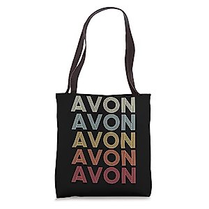 Avon New York Avon NY Retro Vintage Text Tote Bag