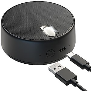 ROFALL USB Computer Speakers with Microphone, PC Laptop Speaker with Mic, 2 Sound Modes, Hand Free Enhanced Voice Pick up, Compatible with Zoom for Personal Call and Home Office Meeting