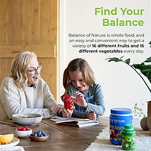 Balance of Nature Whole Food Nutritional Supplement with Superfood Fruits and Vegetables for Women, Men, and Kids - 90 Capsules, 3 Sets