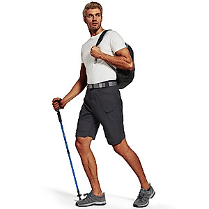 URBEST Tactical Shorts for Men Waterproof Breathable Quick Dry Hiking Fishing Cargo Shorts with Multi Pockets(NO Belt)