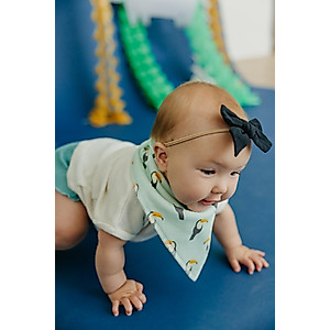 Copper Pearl Baby Bandana Bibs - 4 Pack Soft Cotton Baby Bibs for Drooling and Teething, Absorbent Drool Bibs for Baby Girl and Boy, Adjustable to Fit Newborns to Toddlers, Tons of Styles (Bengal)