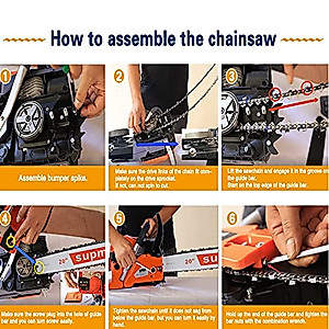 Gas Chainsaw 62CC Power Chain Saw 20 Inch Guide Board Chain saws 2-Cycle Gasoline Handheld Cordless Petrol Chain Saws for Trees Gas Powered Farm, Ranch and Garden Tools