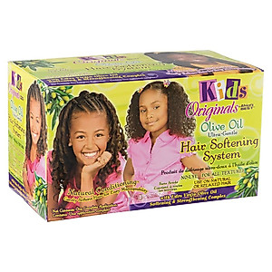 Originals by Africa's Best Kids Olive Oil Ultra-Gentle Hair Softening System, Natural Ultra-gentle, Organic Conditioning, Strengthens and Helps Prevent Breakage