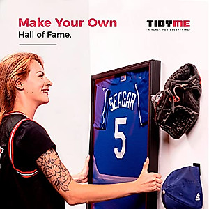Jersey Frame Display Case – Sports Jersey Display Frame with 98% UV Protection for Football, Baseball, Basketball, Hockey, Soccer, Uniform & T-Shirt
