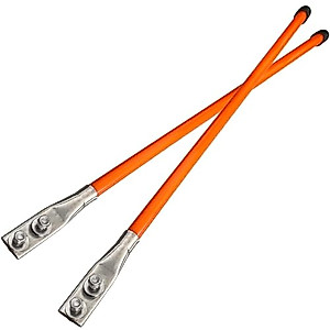 SEASAIL Snow Plow Blade Marker Guide Kit High Visibility Orange with Stainless Steel Joint Compatible with Most Snow Plow Not Easy to Break 36" Steel Wire Construction