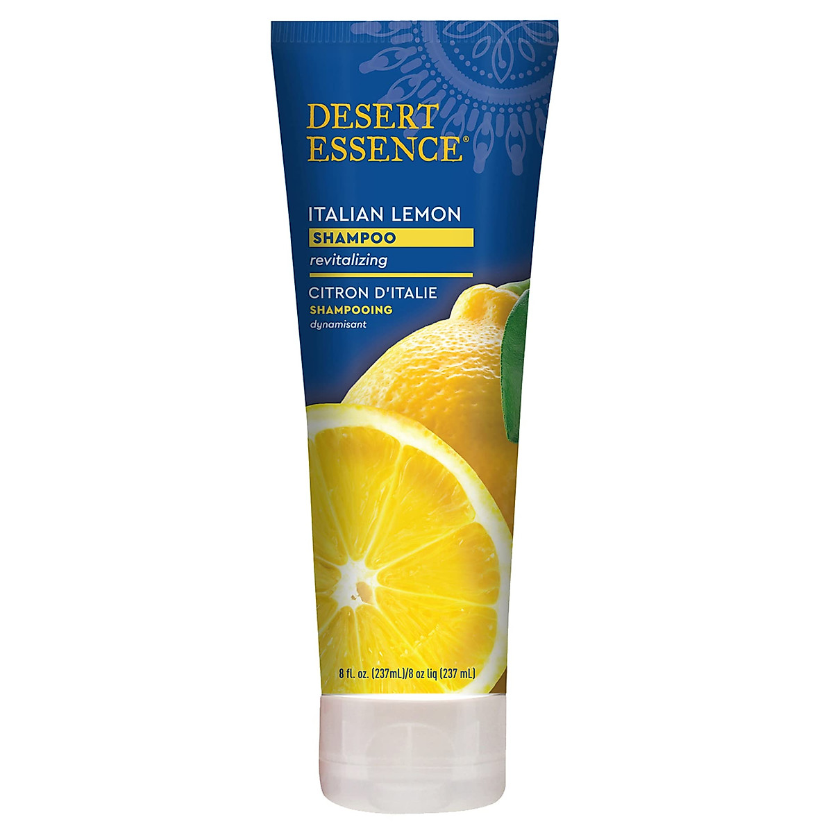 Desert Essence Italian Lemon Shampoo - 8 Fl Oz - Revitalizing - Adds Volume - Shine - Strength Scented - Certified Organic - Aloe Vera - B-complex Vitamins - Cruelty Free - No Parabens