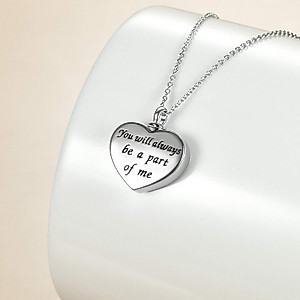 ONEFINITY Sterling Silver Tree of Life Cremation Urn Necklaces for Ashes Heart Memory Jewelry for Women Men Gift