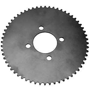YOXUFA 60 Tooth Sprocket 35 Chain 51mm Bore Replacement for Go Cart Kart Predator 79cc 212cc 420cc 6.5hp 13hp Engine Go Cart Kart Drift Trike ATV Heavy Duty Steel Powersports Accessoried Parts