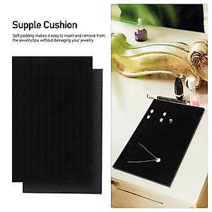 STOBAZA Ring Display Pad Rings Insert Display Mat 6 Pcs Jewelry Box Pad Sponge Ring Bracket Necklace Earrings Insert Display Pad Foam Ring Holder