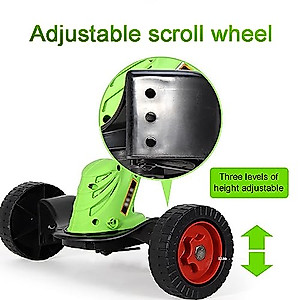 Robotic Lawnmower Electric Lawn Mower, 4000mA Rechargeable Garden Lawn Trimmer 2 in 1 Multifunctional Lawn Mower Removable Battery